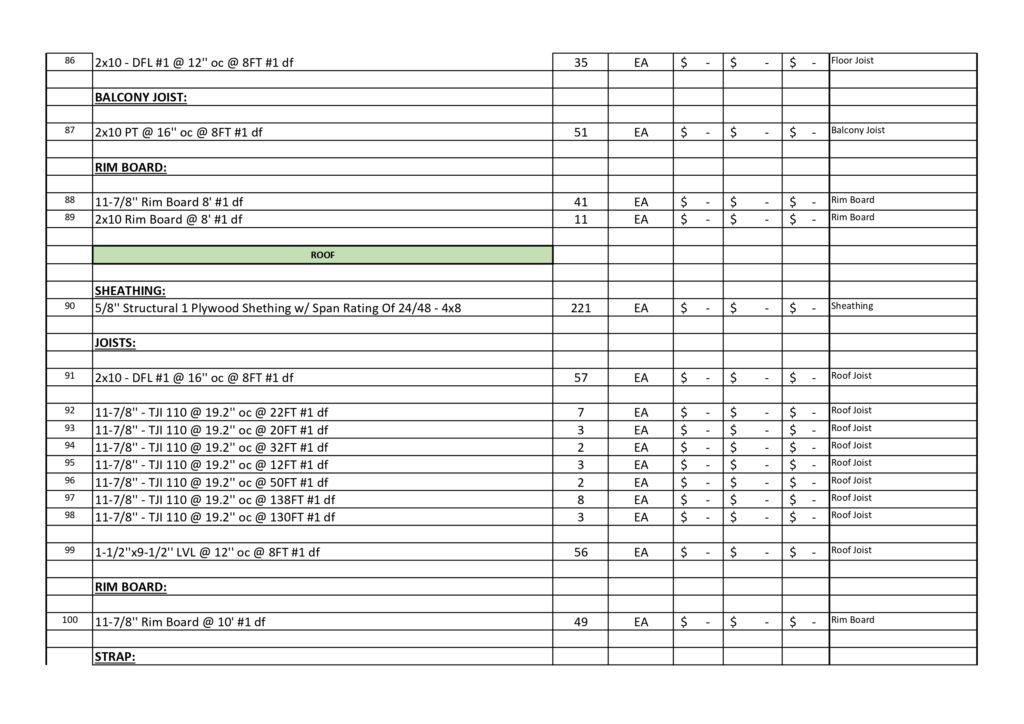 Samples - Millennium Estimating