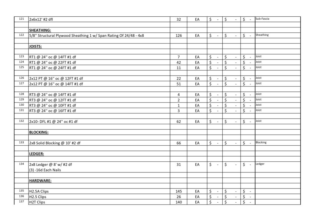 Samples - Millennium Estimating